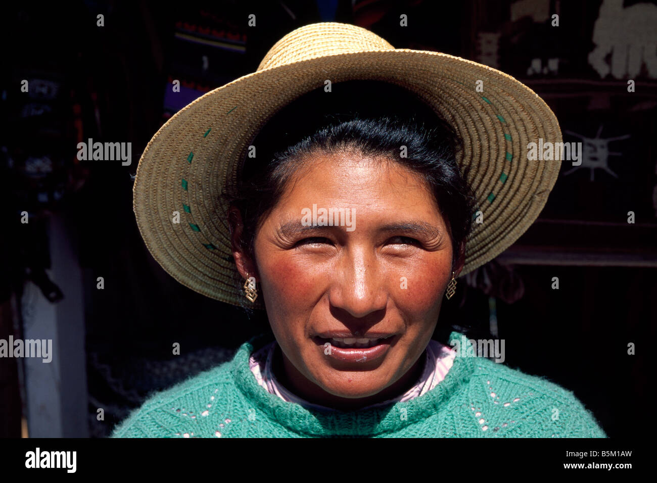 Native woman Chile Stock Photo - Alamy