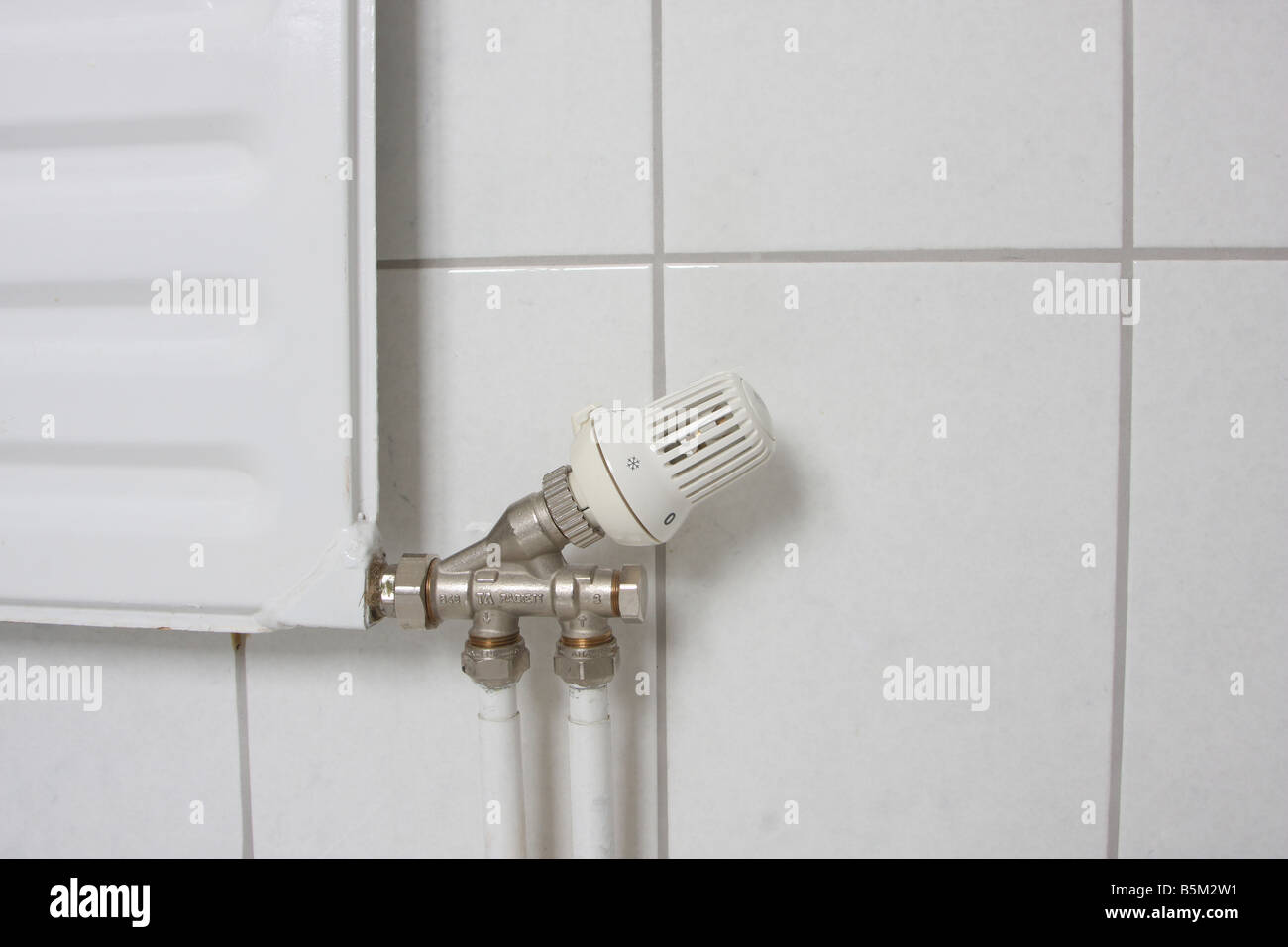 radiator detail in a house in denmark Stock Photo - Alamy