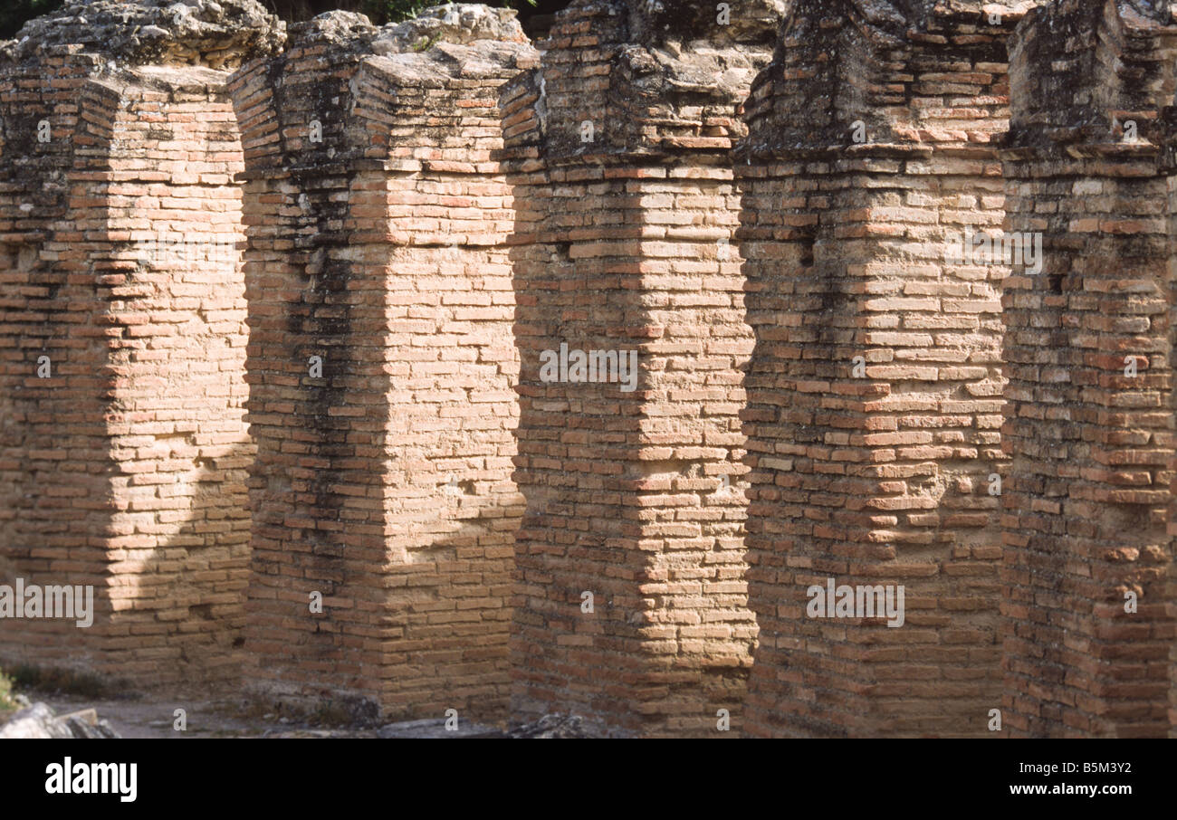 Pillars of the ruins of Gortys Crete Greece Stock Photo - Alamy