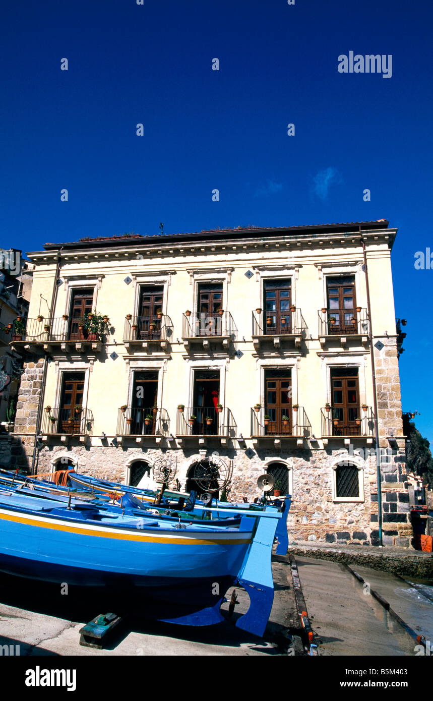 Fishing boat Scilla Calabria Italy Stock Photo - Alamy