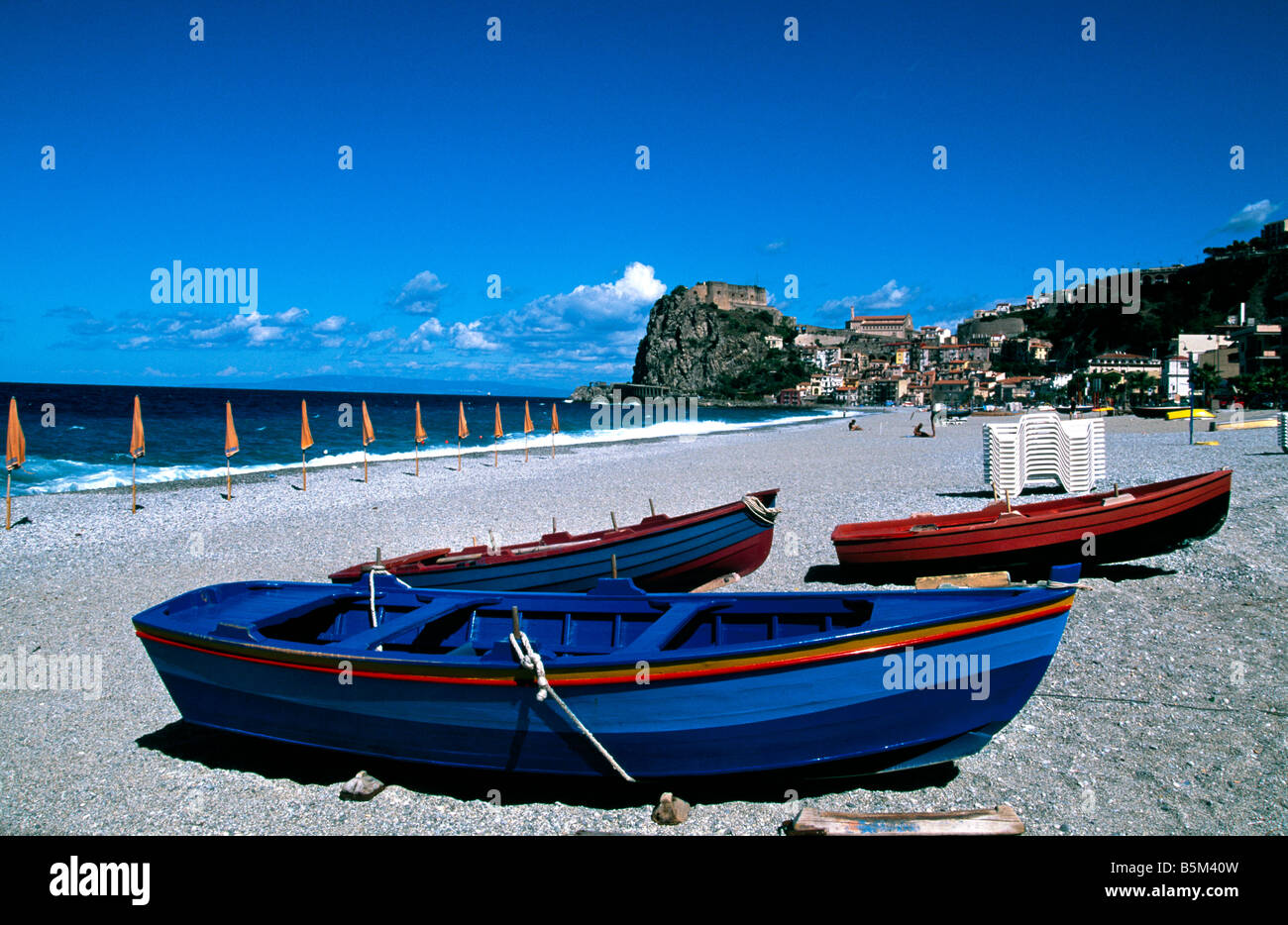Fishing boats Scilla Calabria Italy Stock Photo - Alamy