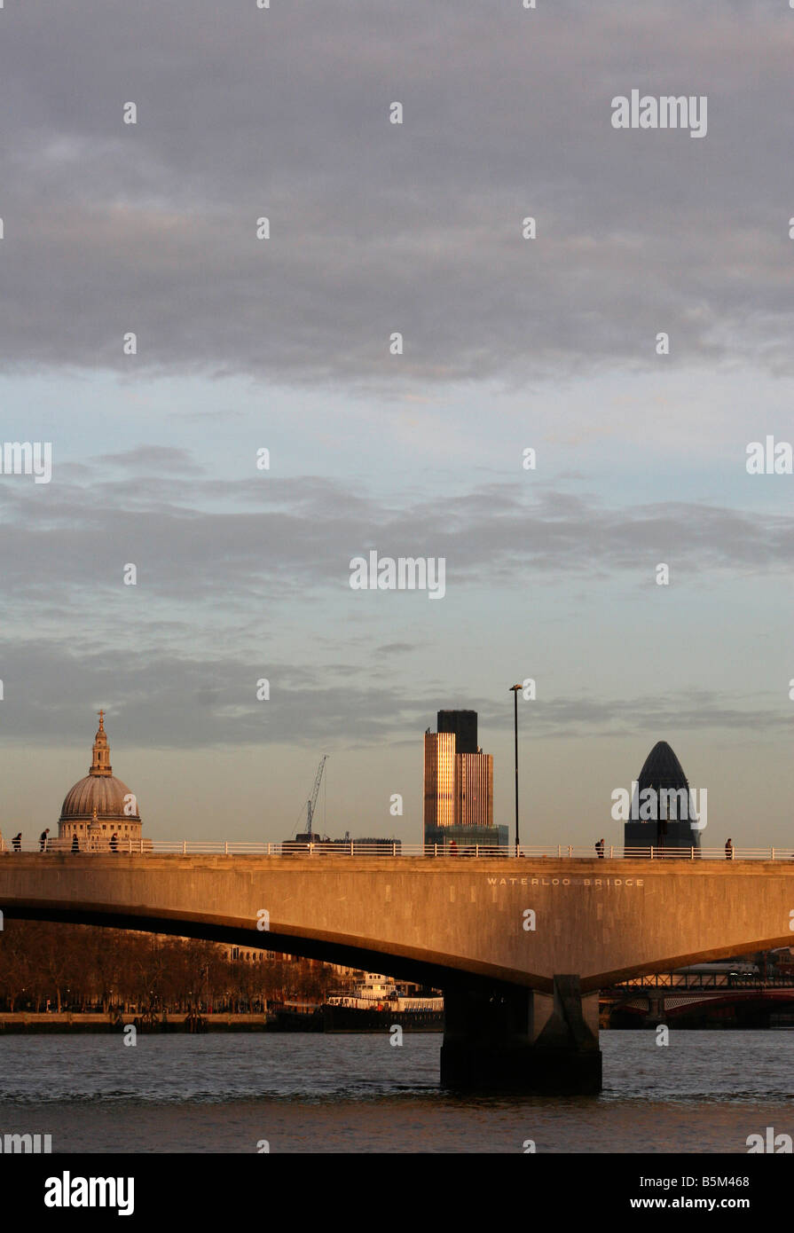 Waterloo Bridge and the City of London, England, UK, Europe Stock Photo ...
