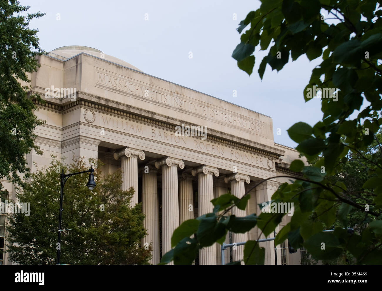 Lobby 7 MIT s main entrance seen framed by trees on the afternoon of 9 ...