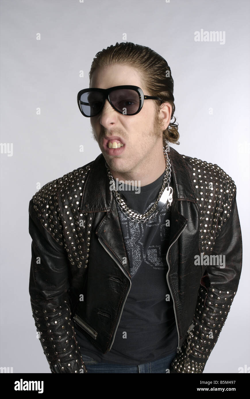 Punk leather jacket hi-res stock photography and images - Alamy