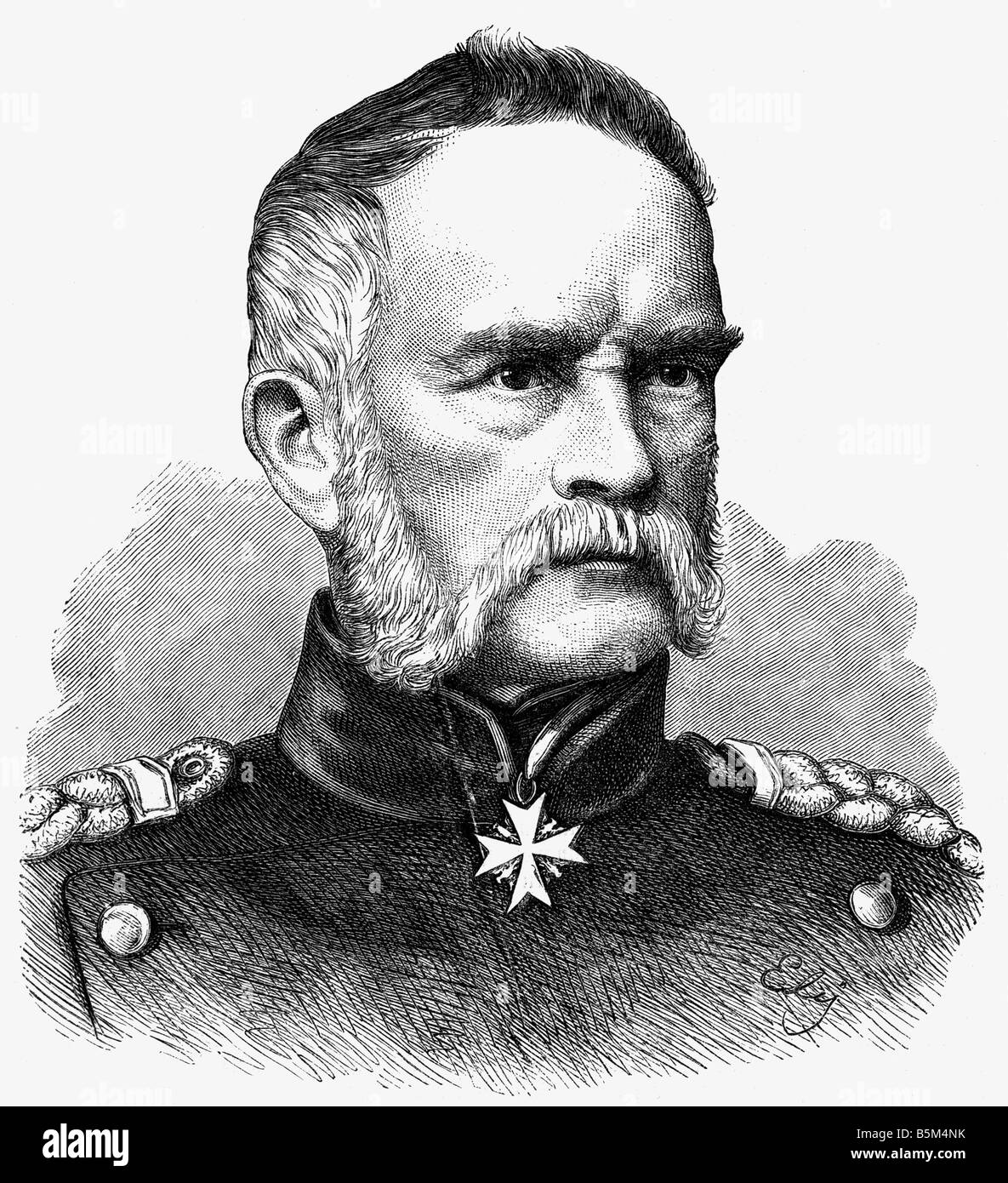 German general of artillery prussia Black and White Stock Photos ...