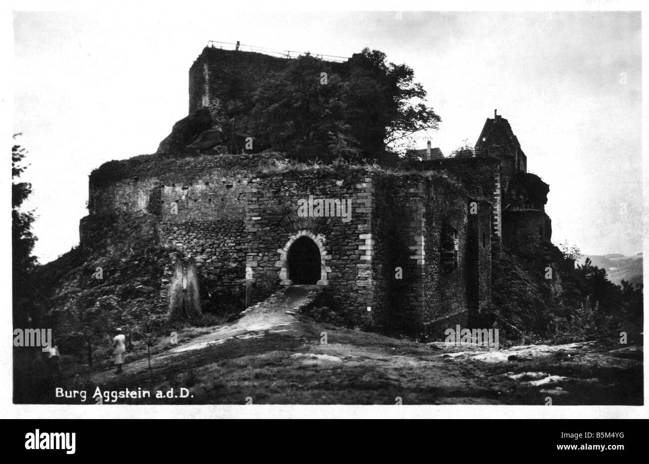 Aggstein castle Black and White Stock Photos & Images - Alamy