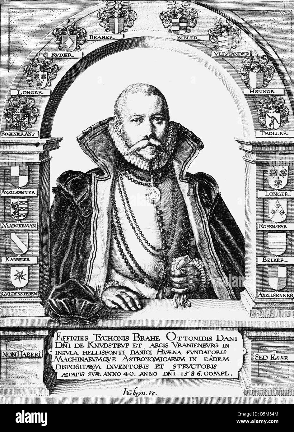 Tycho brahe danish astronomer Black and White Stock Photos & Images - Alamy