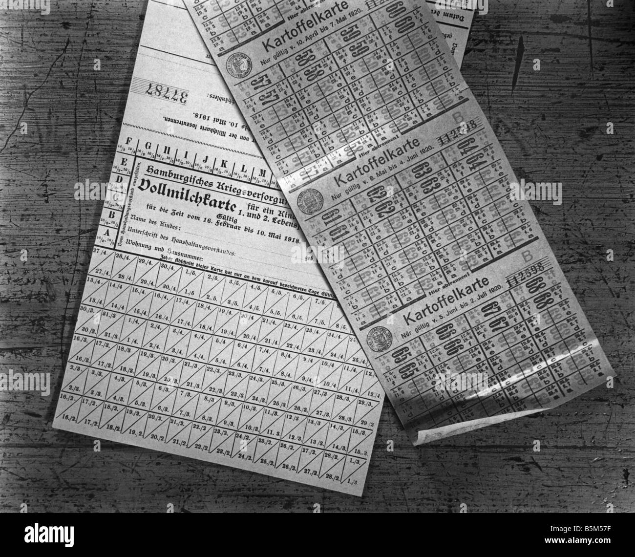 Food ration card germany Black and White Stock Photos & Images - Alamy