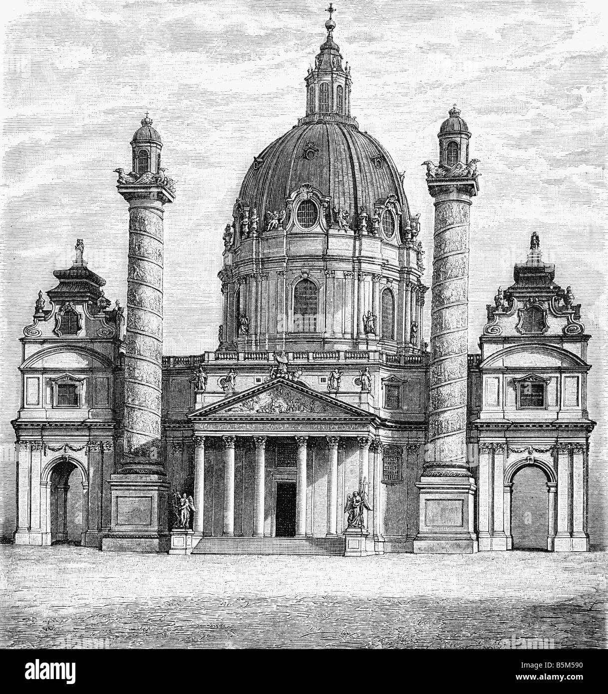 geography / travel, Austria, Vienna, Church of Saint Charles ...