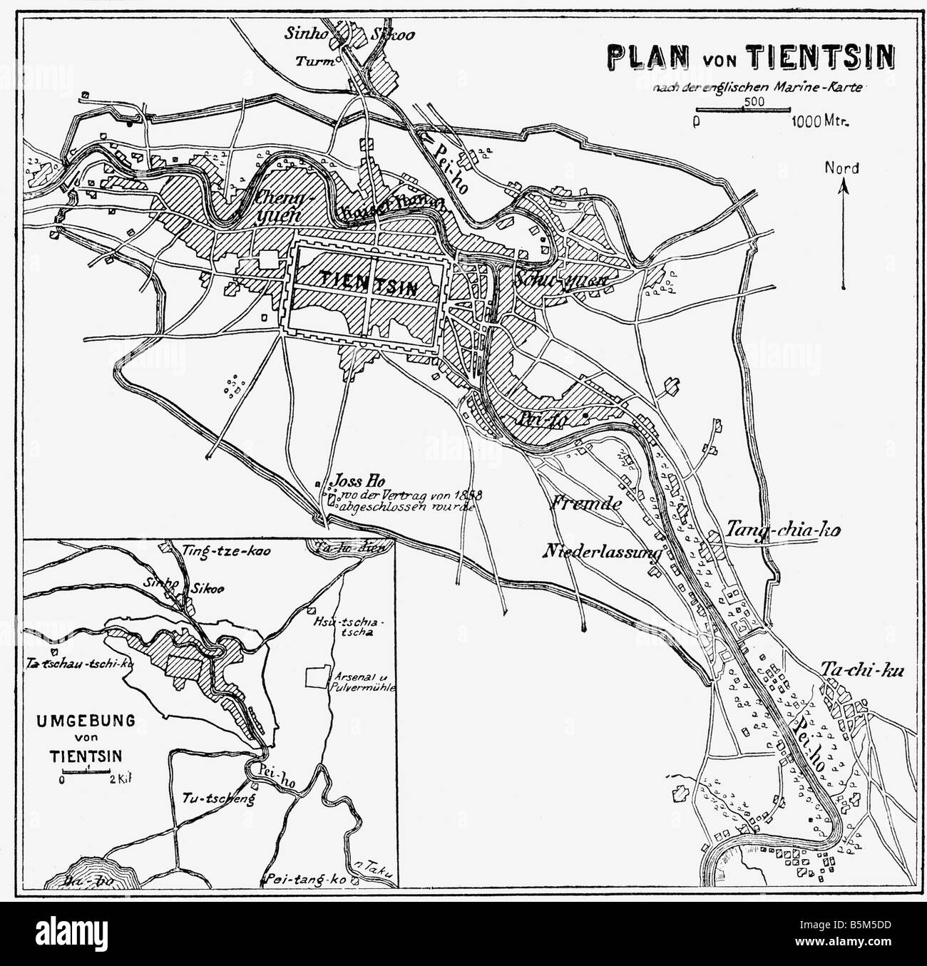 China map 20th century hi-res stock photography and images - Alamy