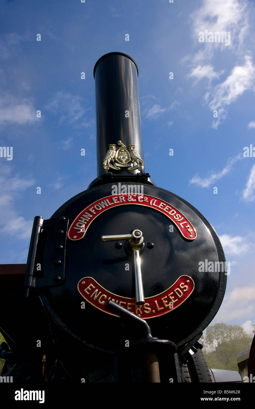 fowler of leeds traction engine at the astle park rally Stock Photo - Alamy