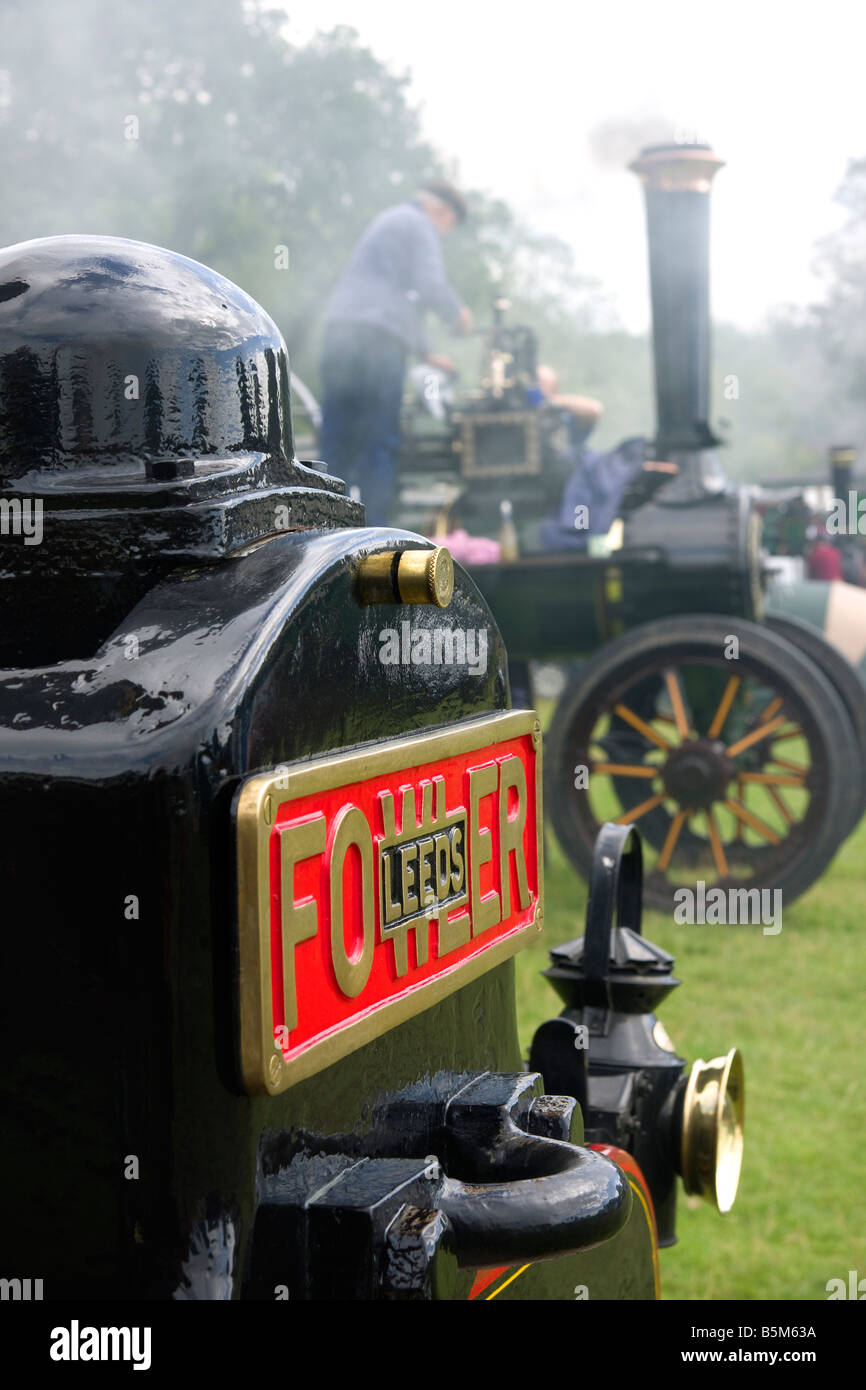 detail of fowler of leeds traction engine at astle park rally also ...
