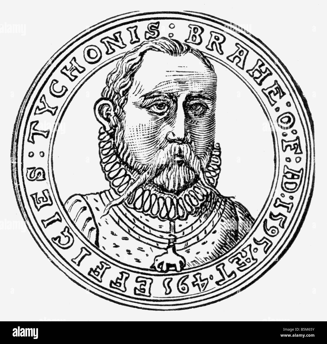 Tycho brahe danish astronomer Black and White Stock Photos & Images - Alamy