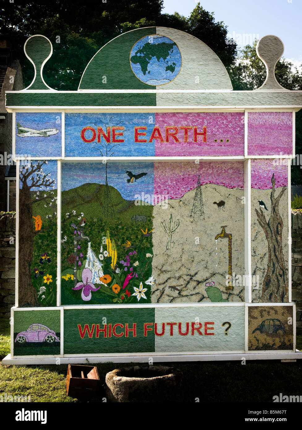 well dressing at eyam village one earth which future conservation theme ...