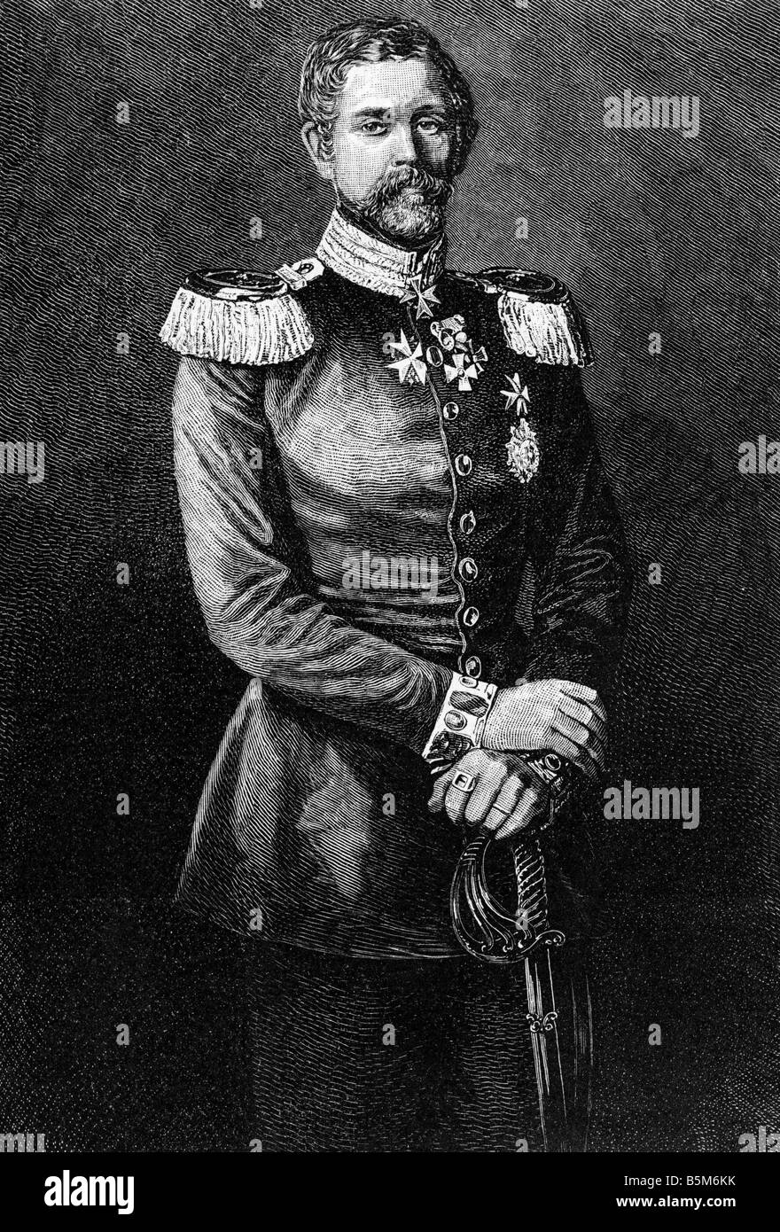Moltke, Helmuth Karl von, 26.10.1800 - 24.4.1891, Prussian general ...