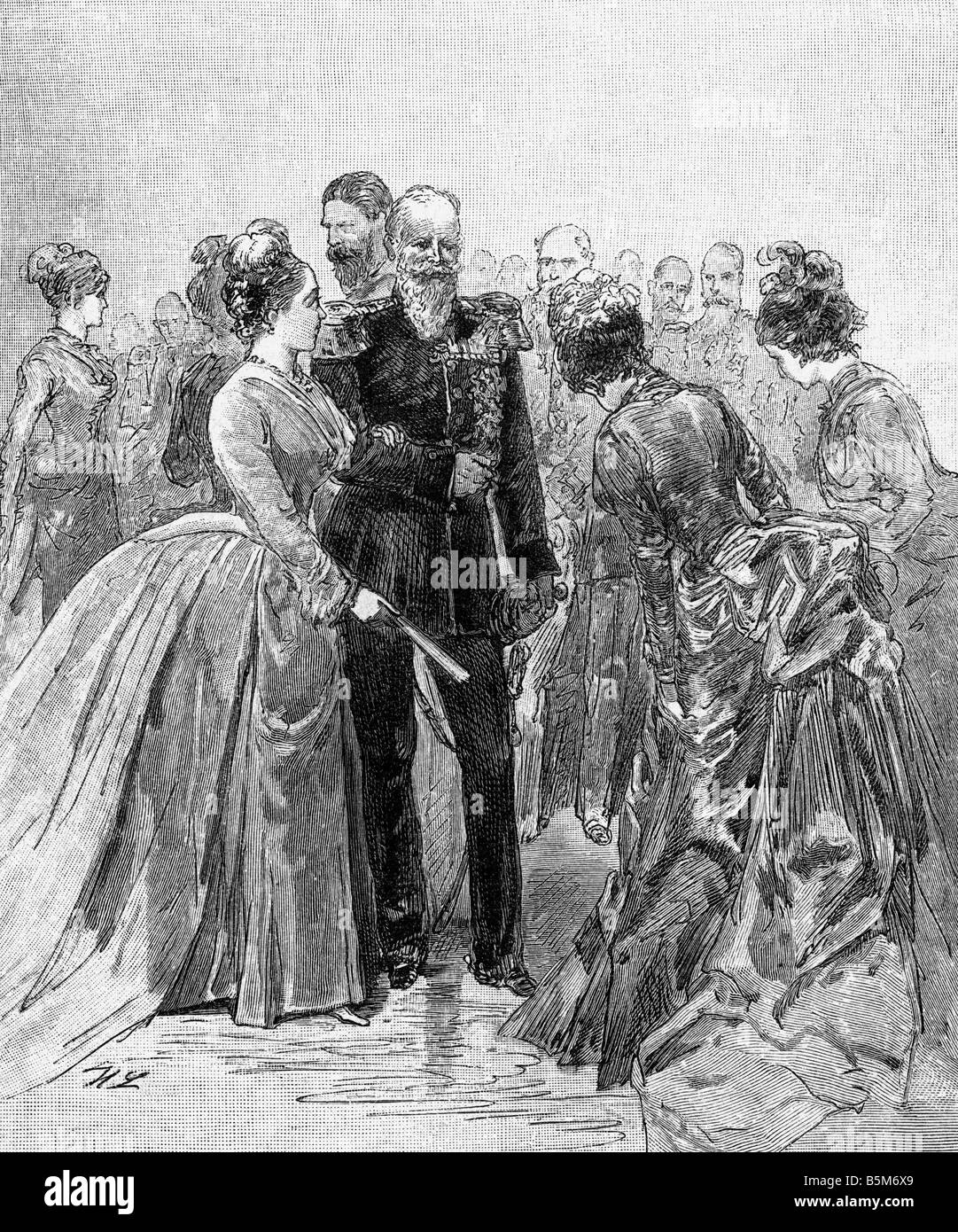 Engraving of crown prince friedrich wilhelm hi-res stock photography ...