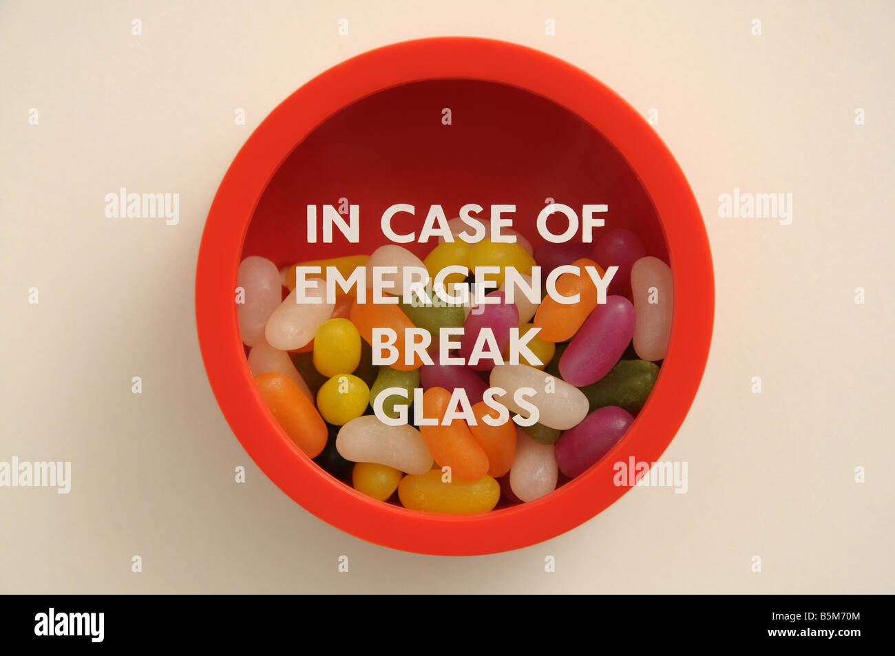 Jelly beans in emergency box Stock Photo - Alamy