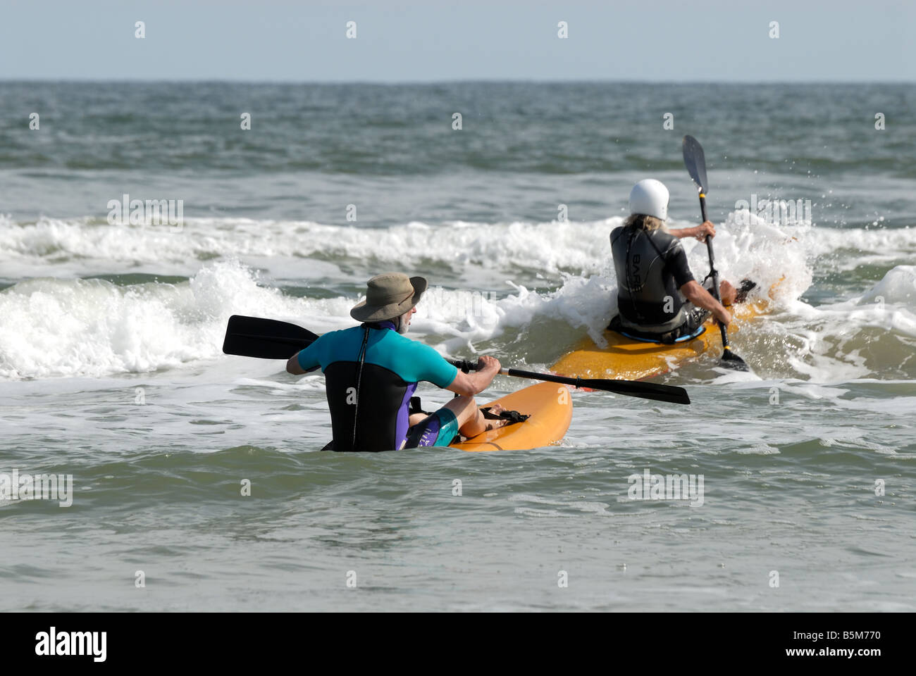 Kayak surfer sea hi-res stock photography and images - Alamy