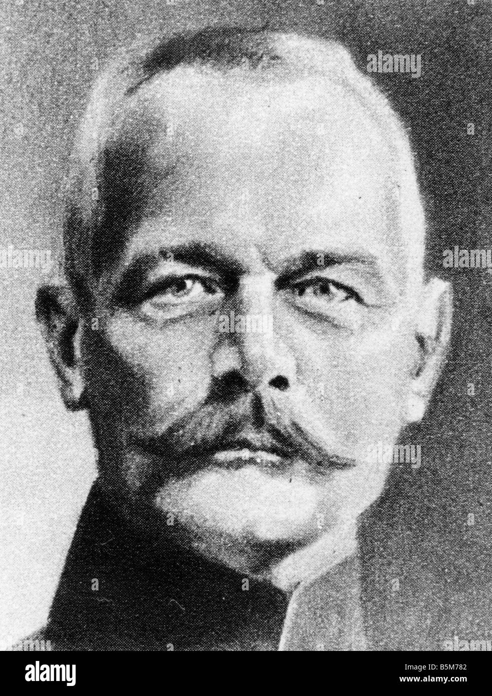 1 F74 B1914 E Erich von Falkenhayn Portrait Falkenhayn Erich von German ...
