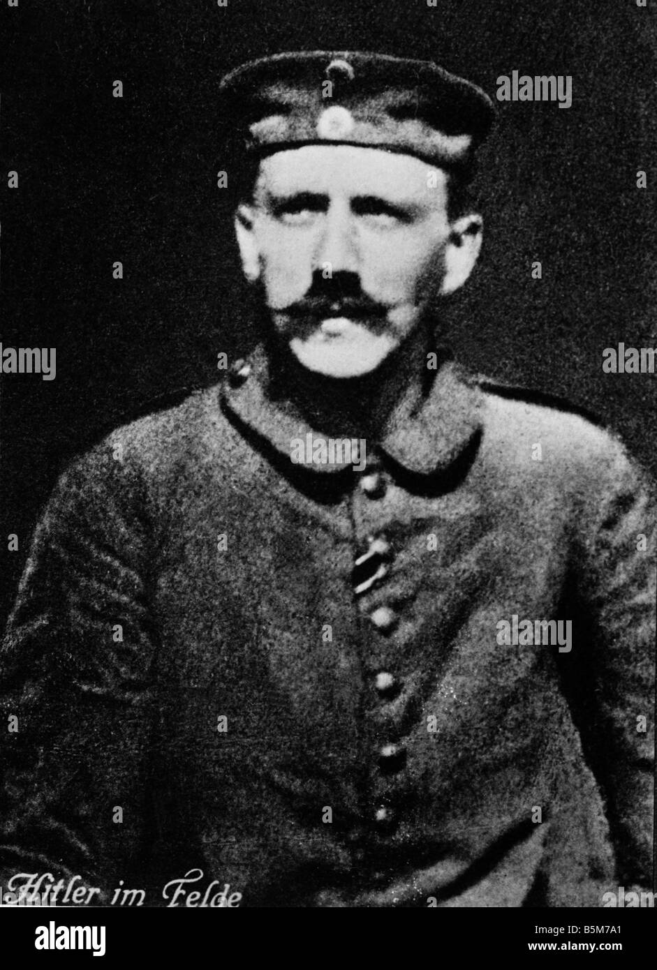 1 H76 B1914 Adolf Hitler Photo 1914 Hitler Adolf Dictator NSDAP Braunau ...