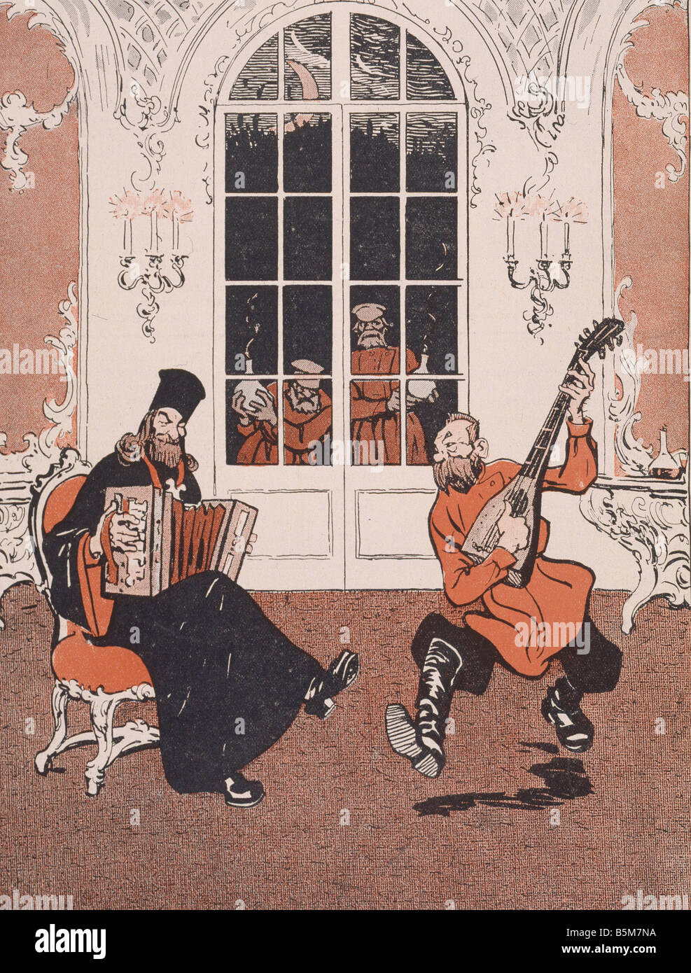 Rasputin caricature hi-res stock photography and images - Alamy