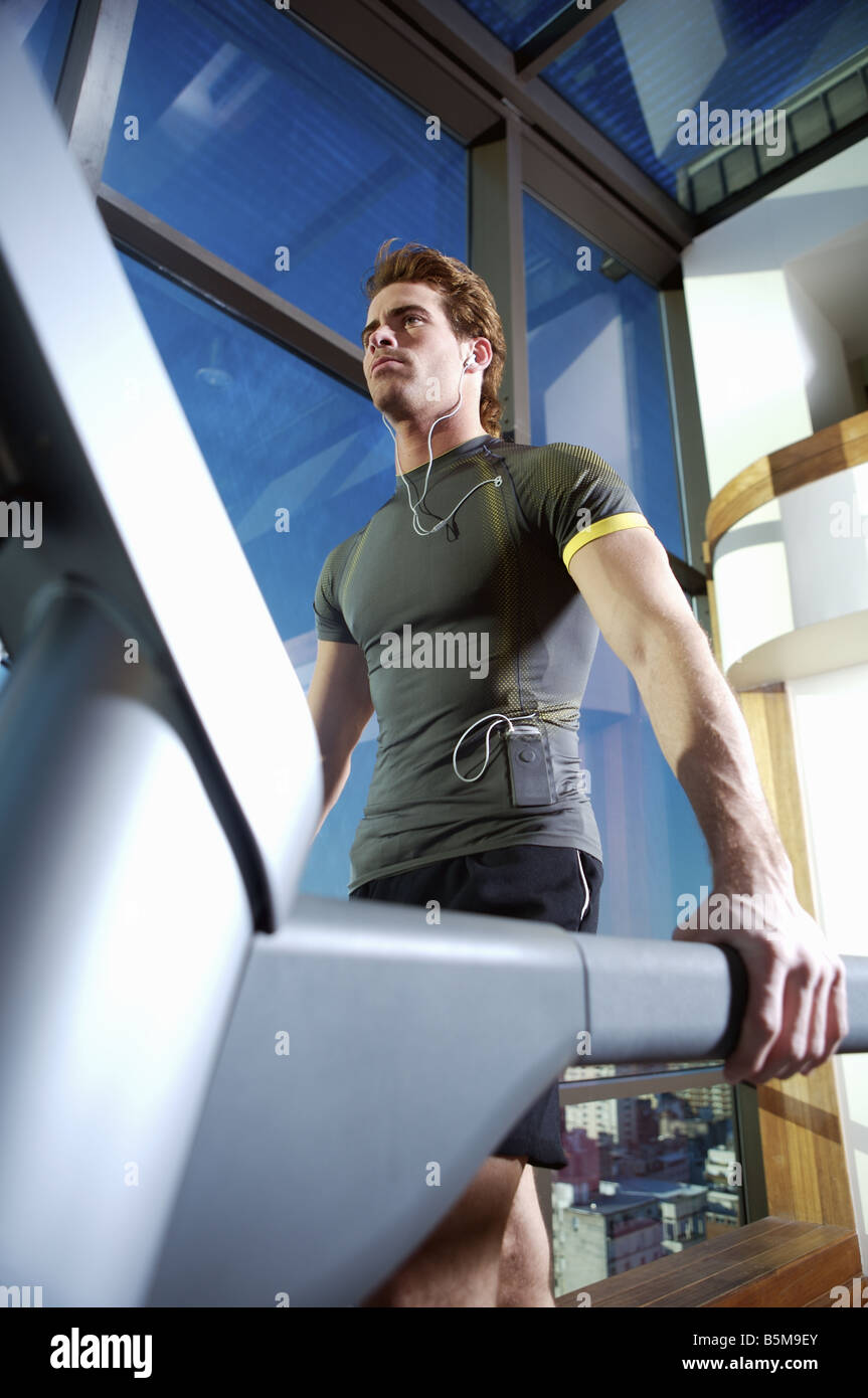 Hispanic male on treadmill hi-res stock photography and images - Alamy