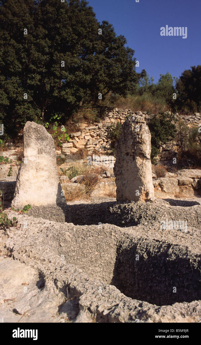 antique tomb in Fourni Crete Greece Stock Photo - Alamy
