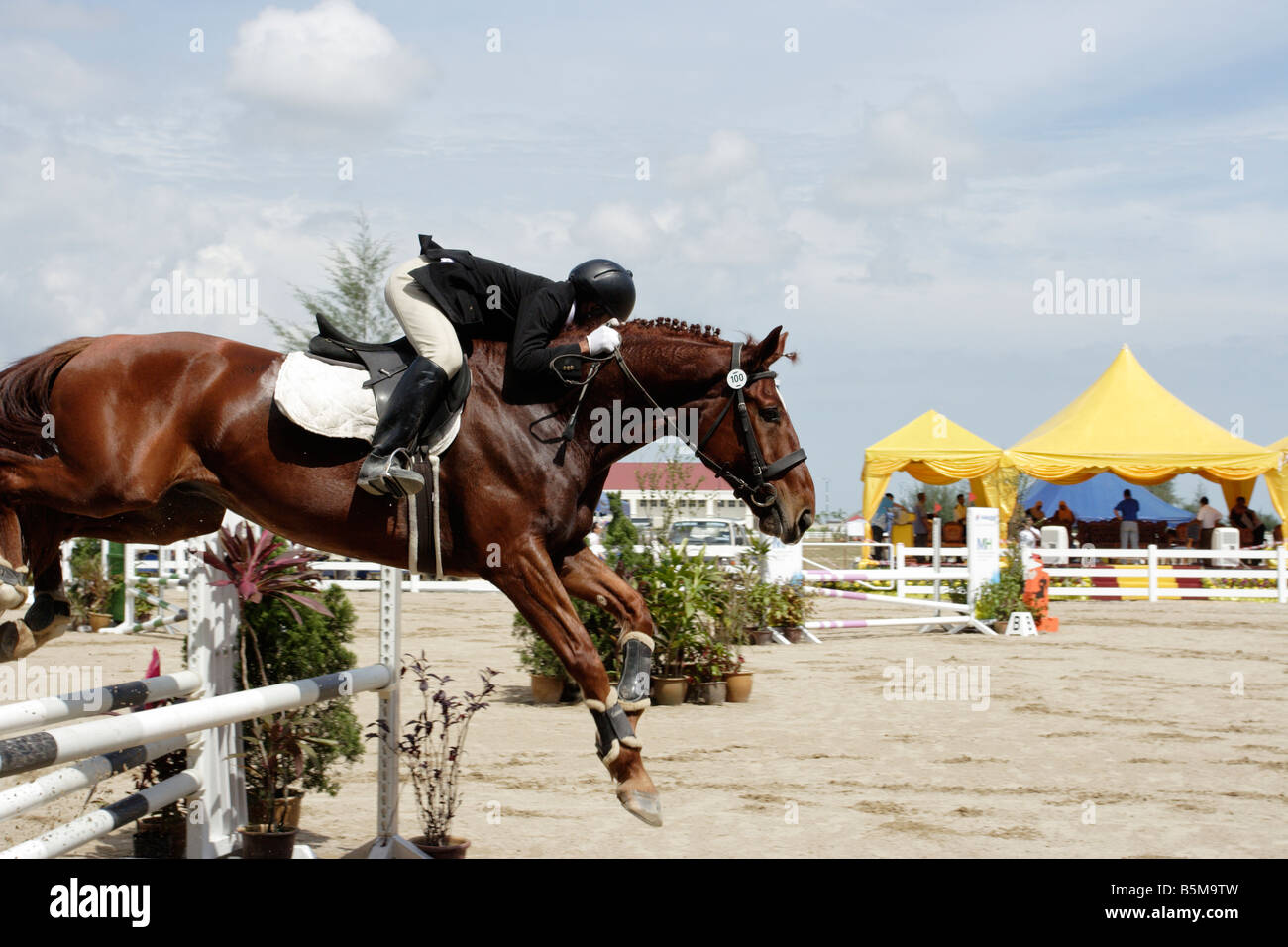 Show jumping competition in Terengganu, Malaysia Stock Photo - Alamy