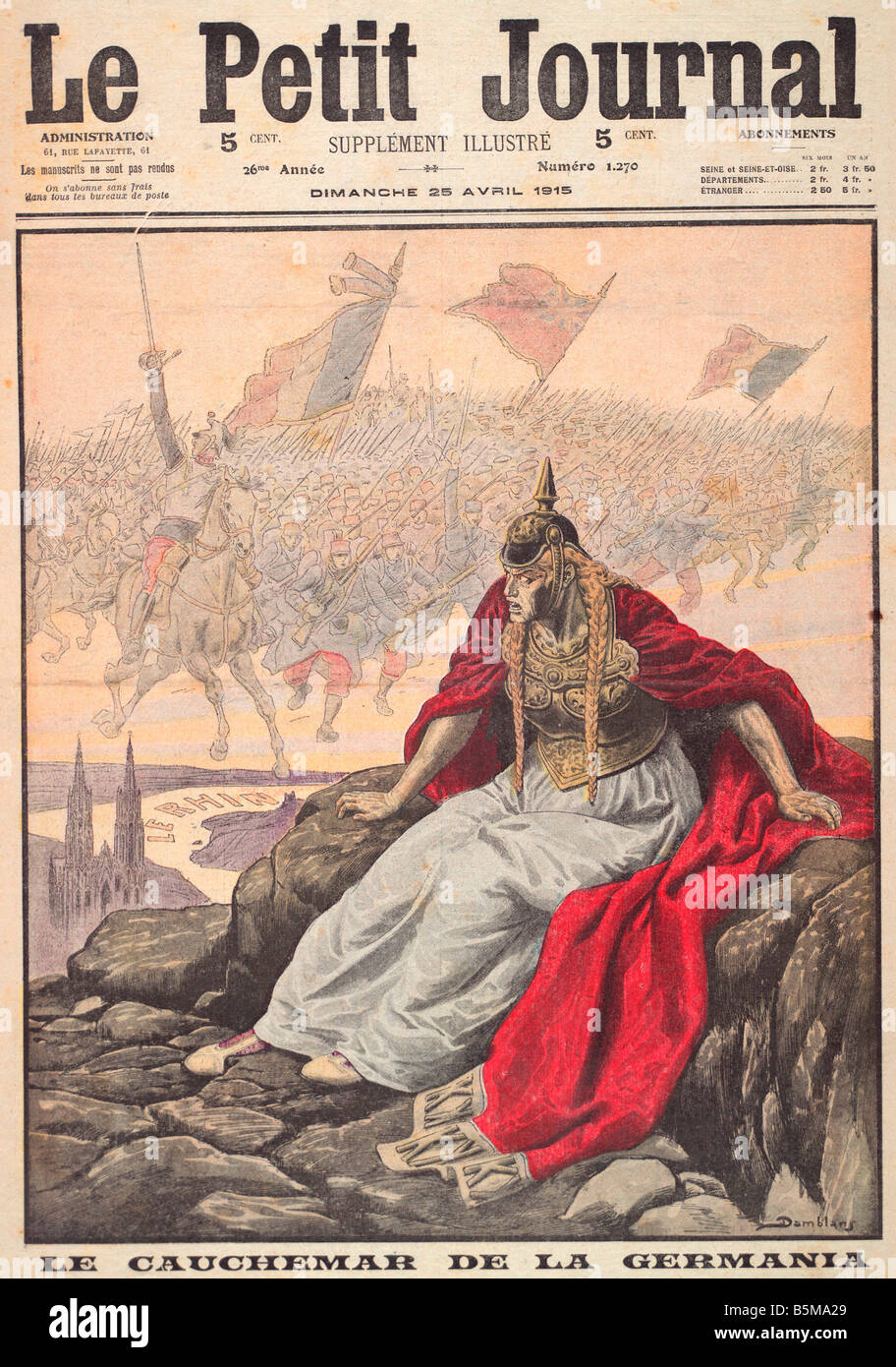 2 G55 P1 1915 5 E Germany s Nightmare French postcard WWI History World ...