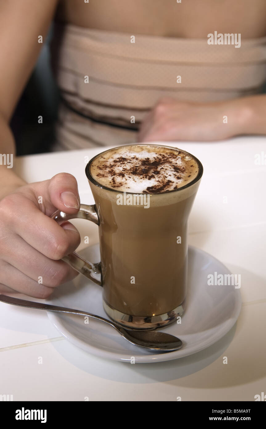 A fancy coffee drink Stock Photo - Alamy