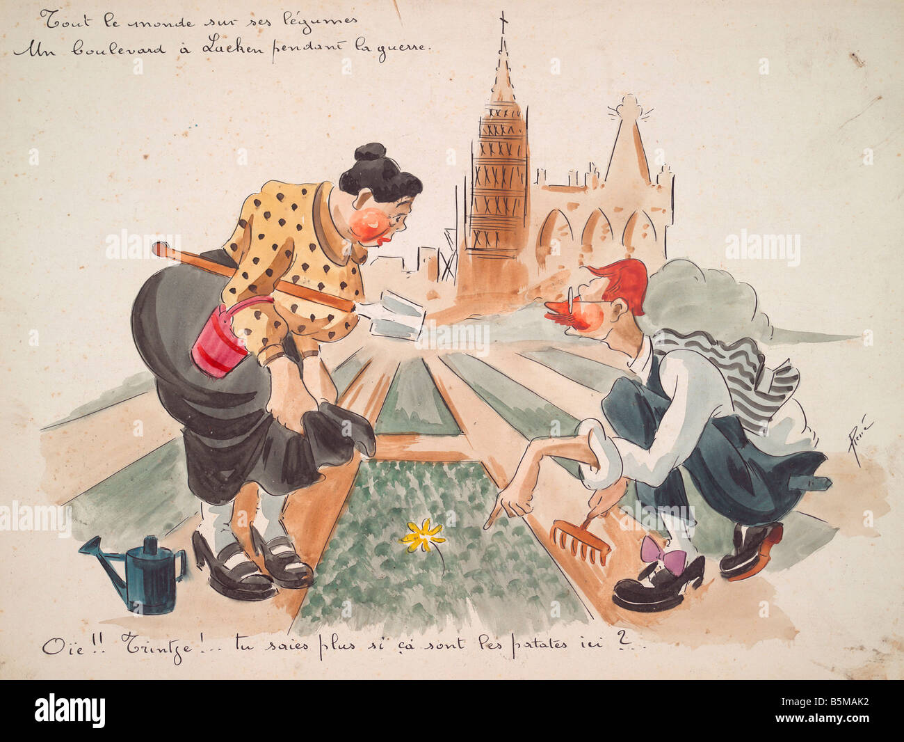 First world war cartoon hi-res stock photography and images - Alamy