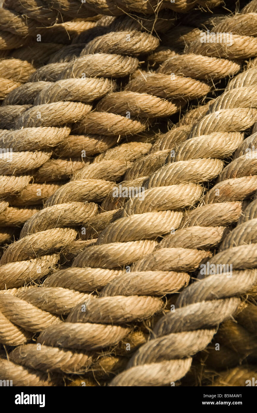 Coil of rope Stock Photo - Alamy