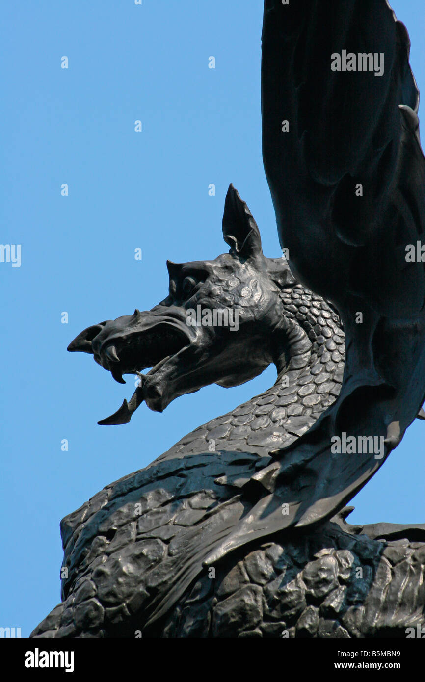 City of London, dragon guarding the entrance to the Square Mile, London ...