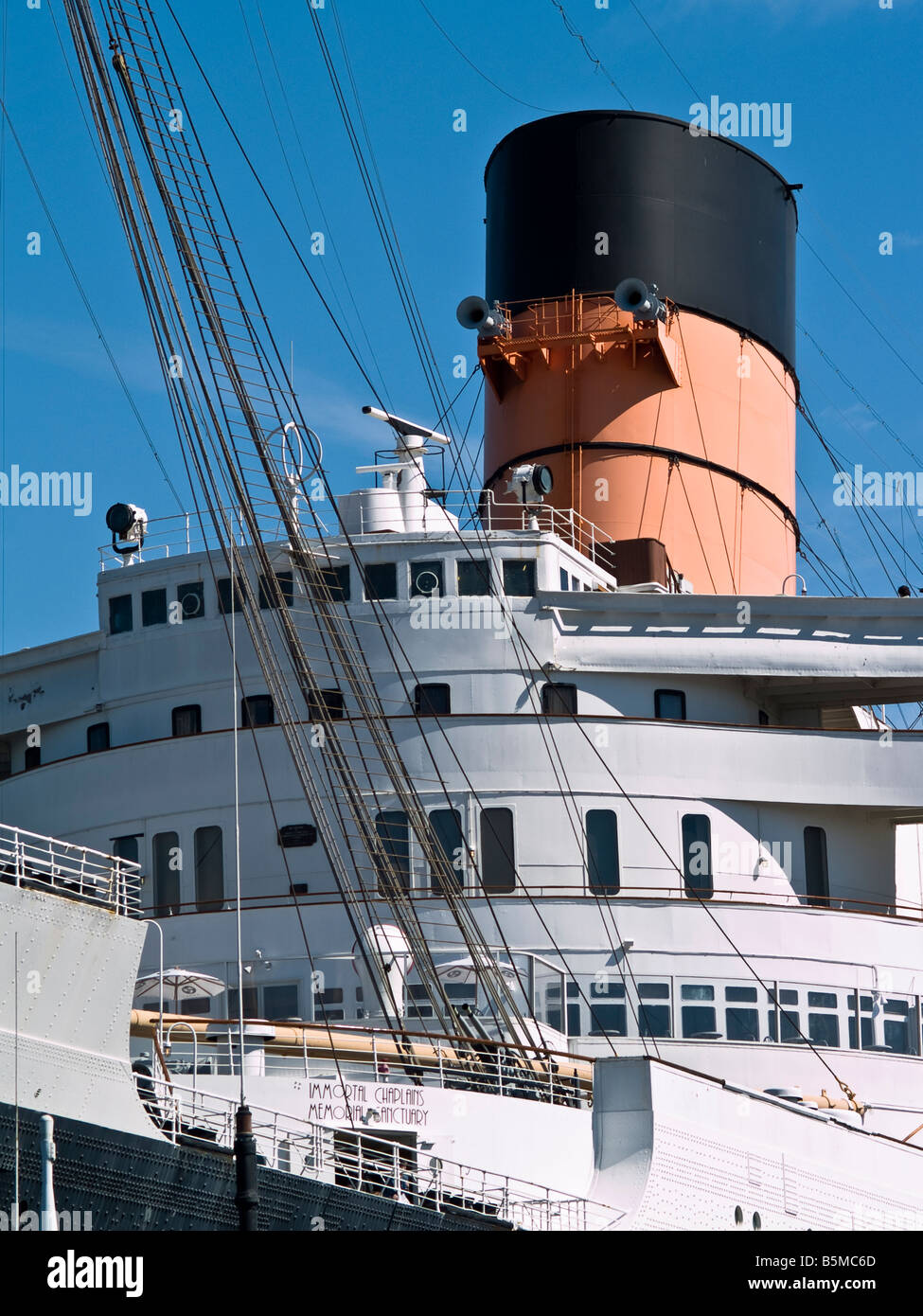 The Bridge of a The Queen Mary Stock Photo - Alamy