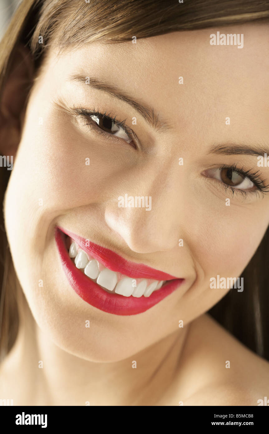 A woman smiling Stock Photo - Alamy