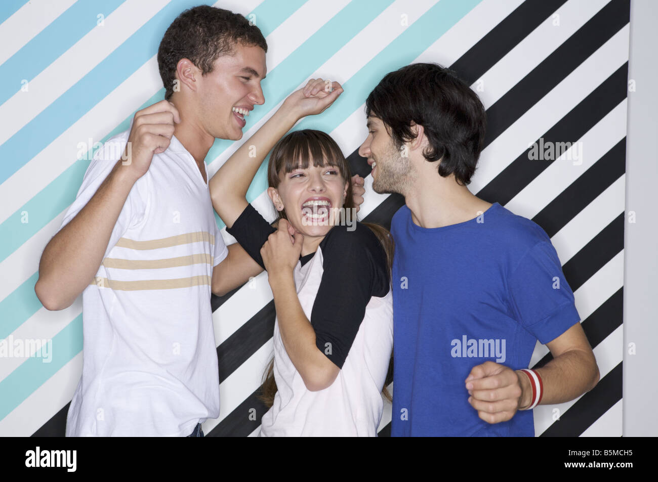 A small group of teenagers having fun Stock Photo - Alamy