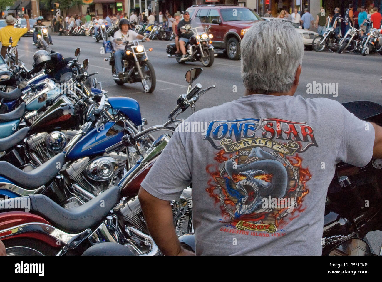Republic of Texas Biker Rally at W 6th Street in Austin Texas USA Stock ...