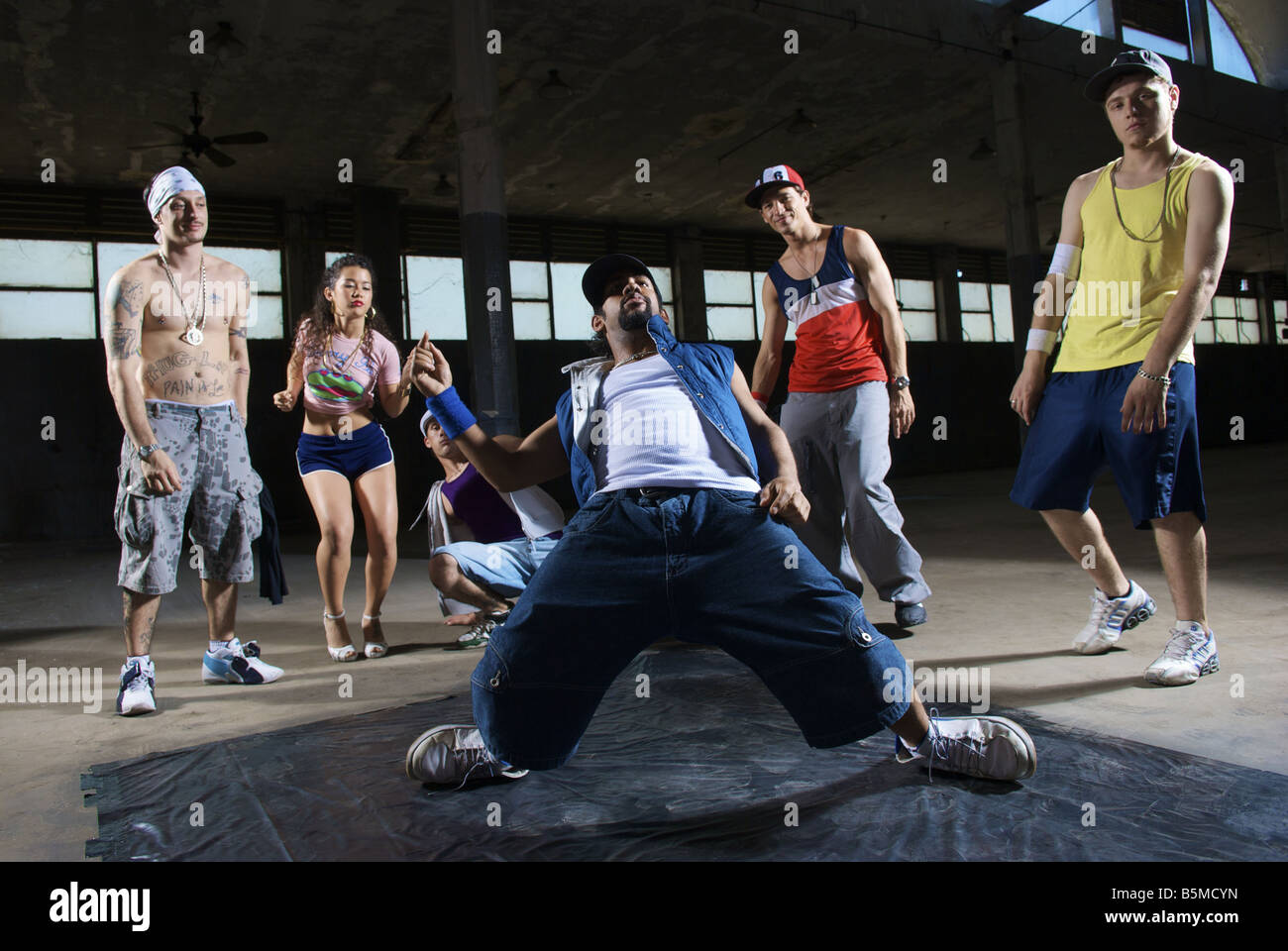 A group of break-dancers Stock Photo - Alamy