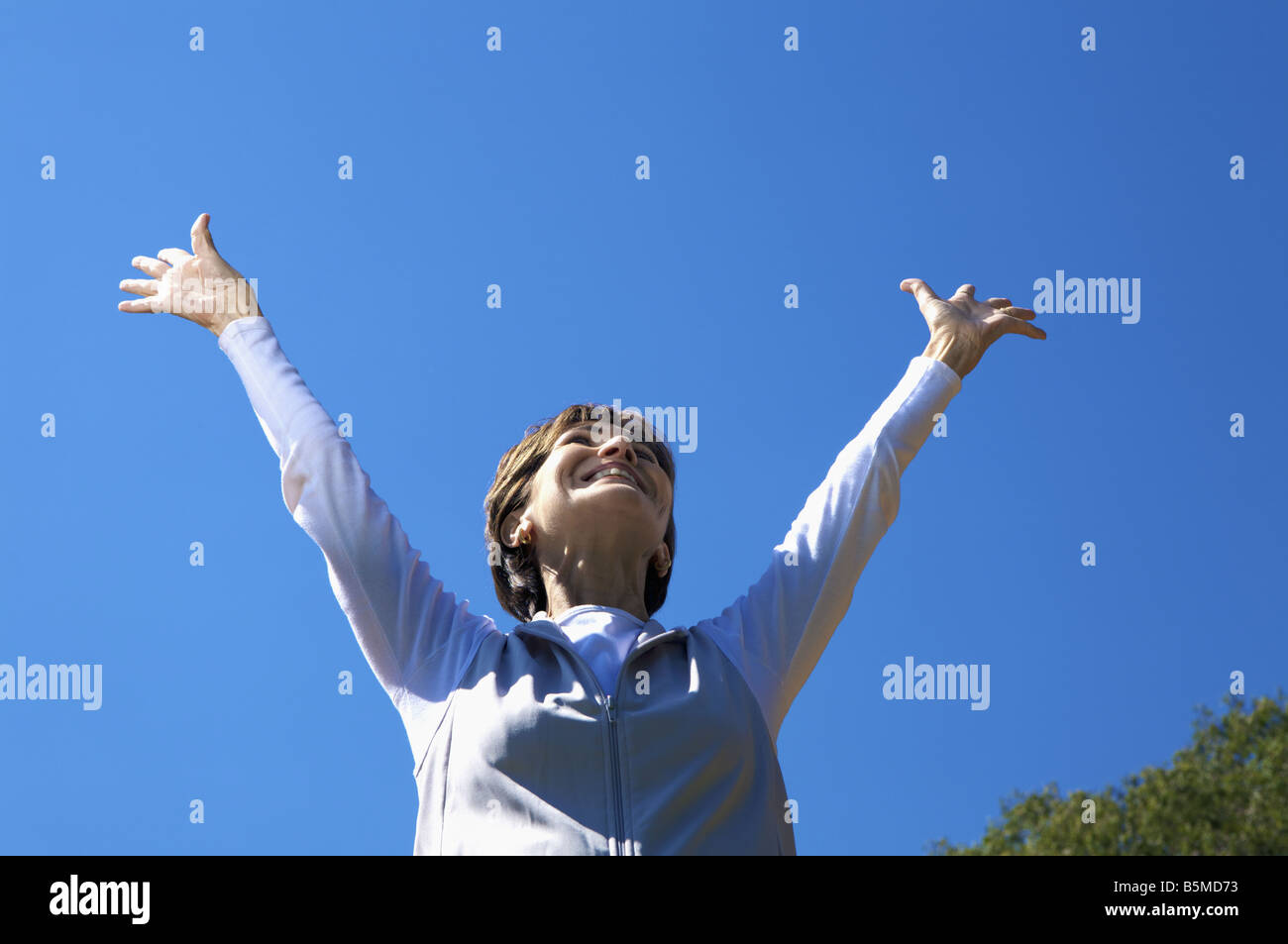 Arms Uplifted High Resolution Stock Photography and Images - Alamy
