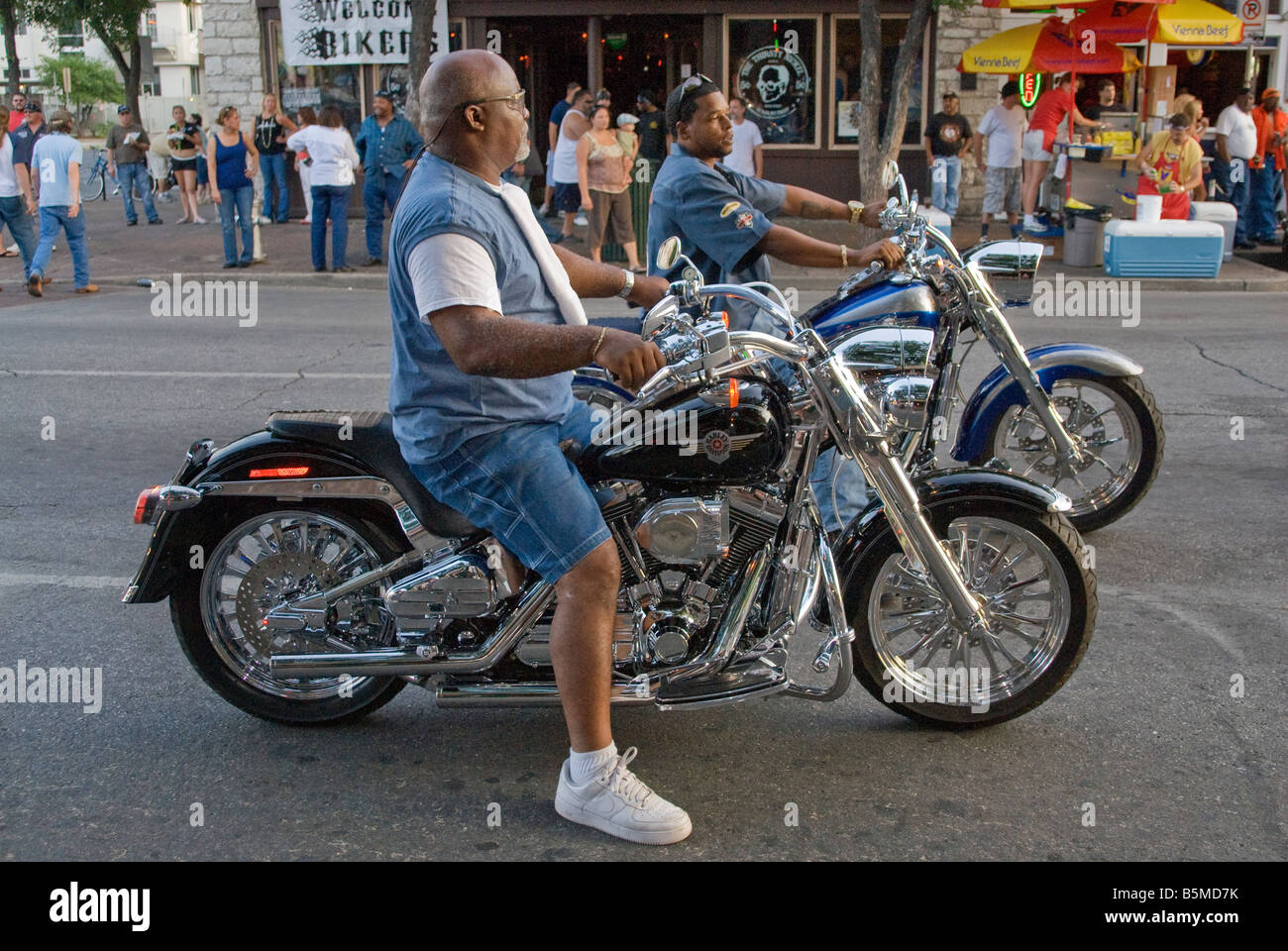 Republic of Texas Biker Rally at W 6th Street in Austin Texas USA Stock ...