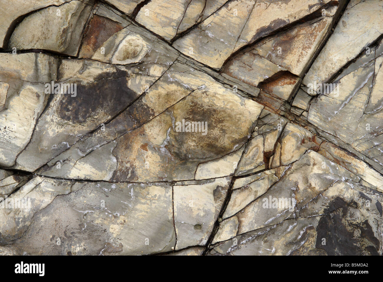 abstract of fractured rock face Stock Photo - Alamy