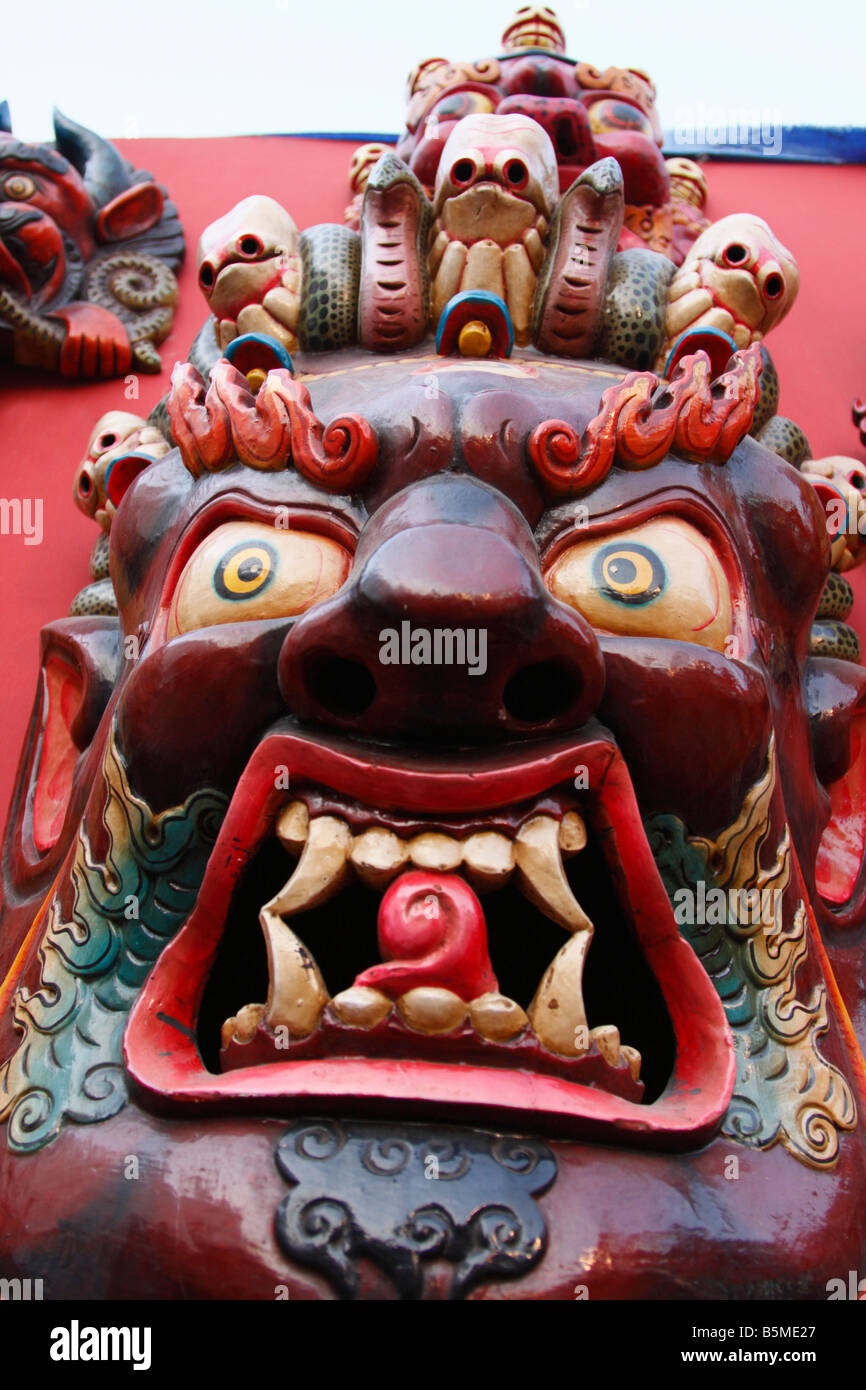 MASKS ON DISPLAY AT A FAIR IN DUBAI Stock Photo - Alamy