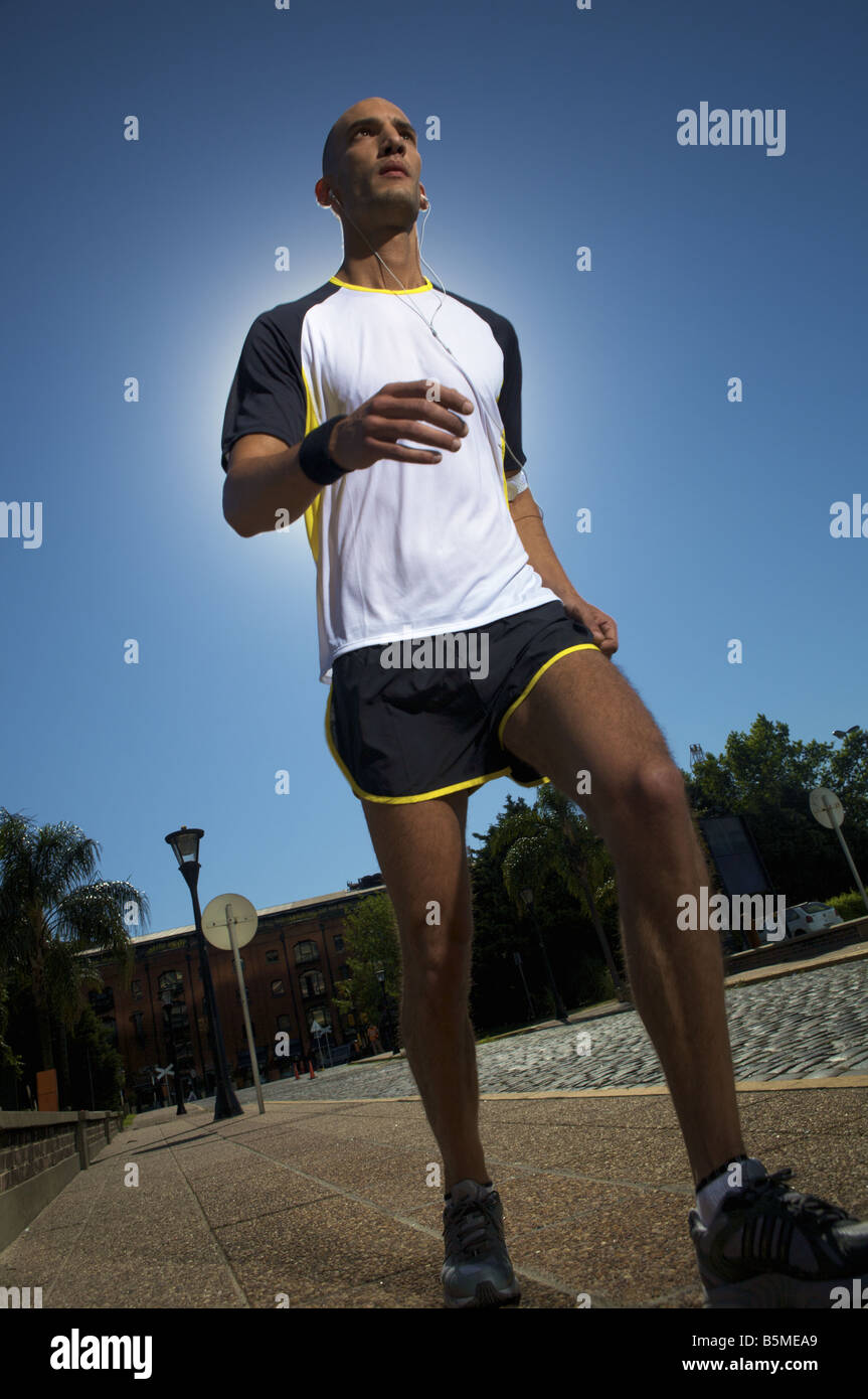 A man jogging Stock Photo - Alamy