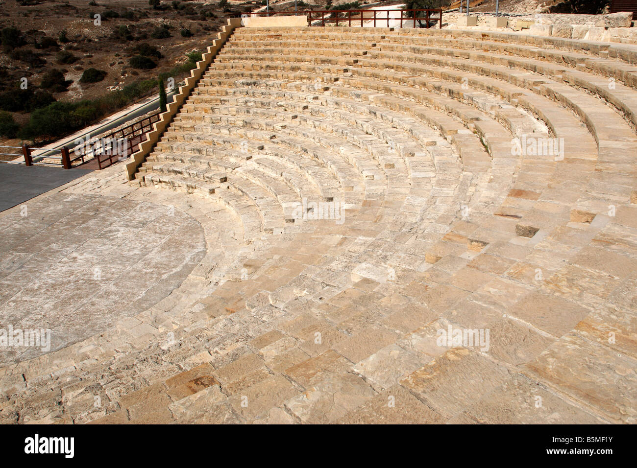 the roman amphitheater at kourion cyprus mediterranean Stock Photo - Alamy