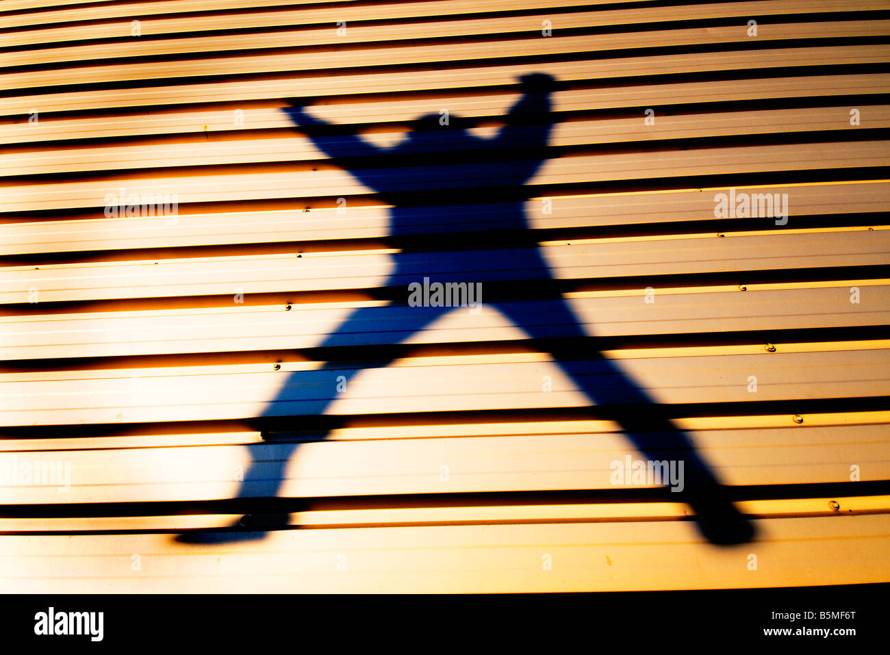 shadow of someone jumping for joy Stock Photo - Alamy