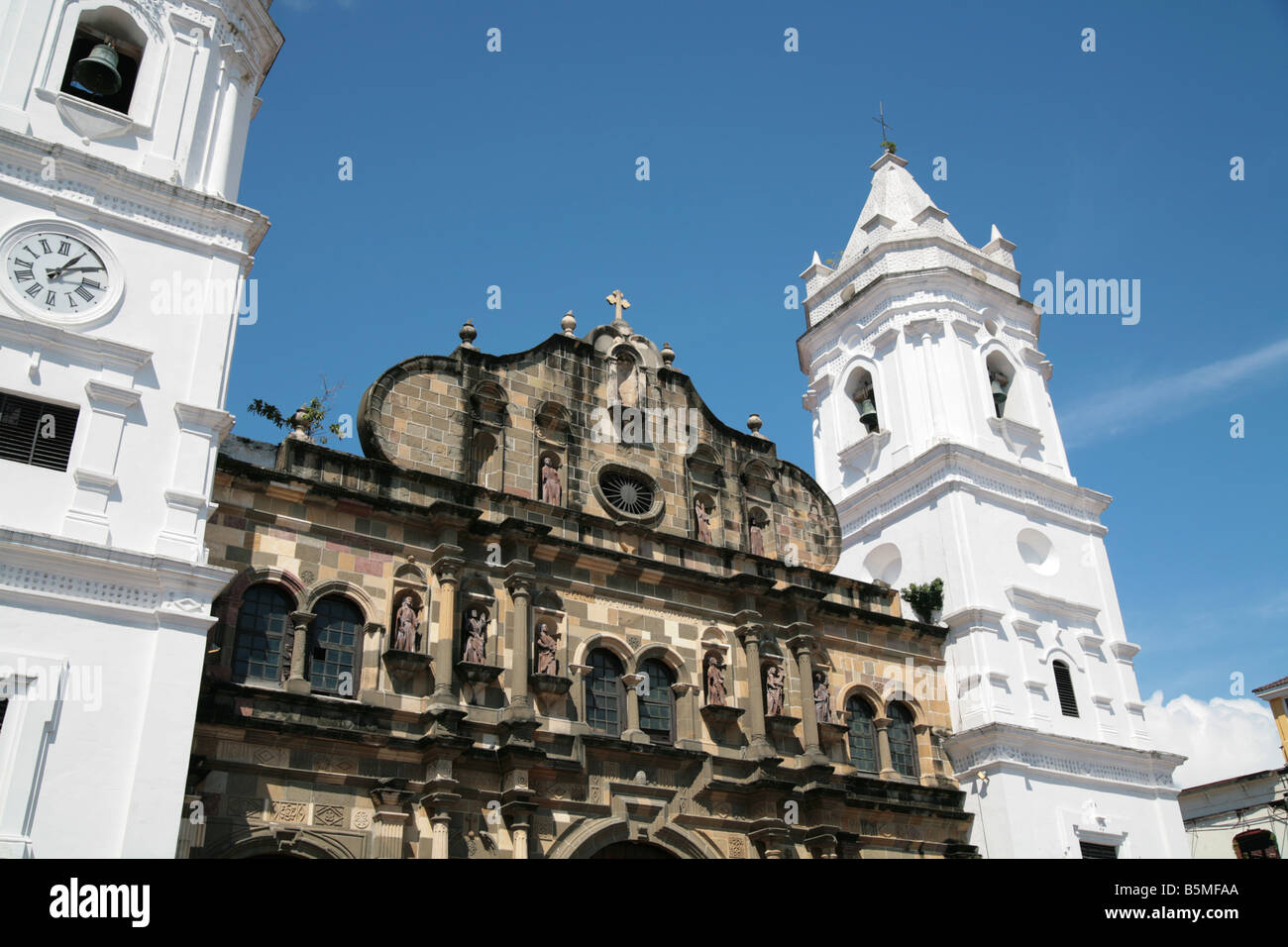 Metropolitan Cathedral of Panama City at the Casco Antiguo or Viejo ...