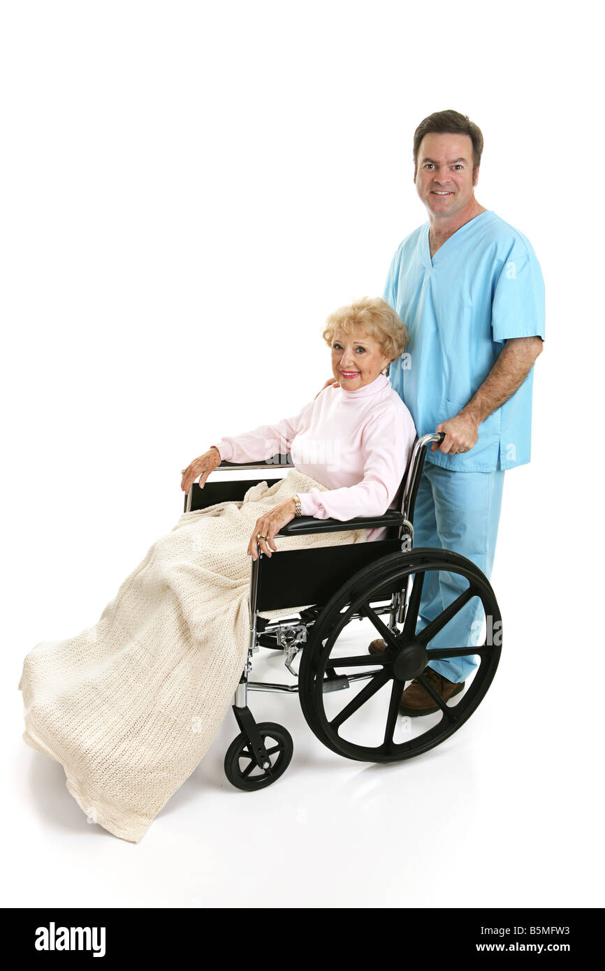 Male in wheelchair doctor Cut Out Stock Images & Pictures - Alamy