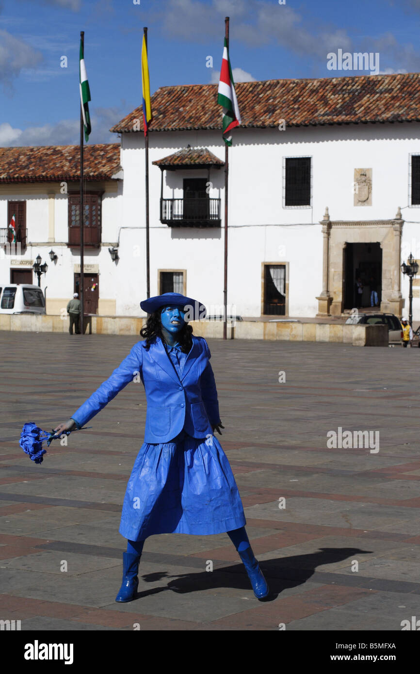 street performer, Tunja, Boyacá, Colombia, South America Stock Photo - Alamy