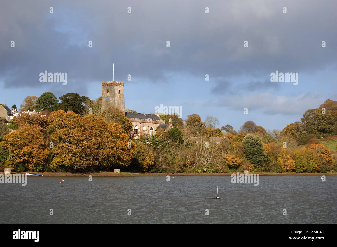 Stoke Gabriel in Devon,English, the River Dart,Stoke, Gabriel, England ...