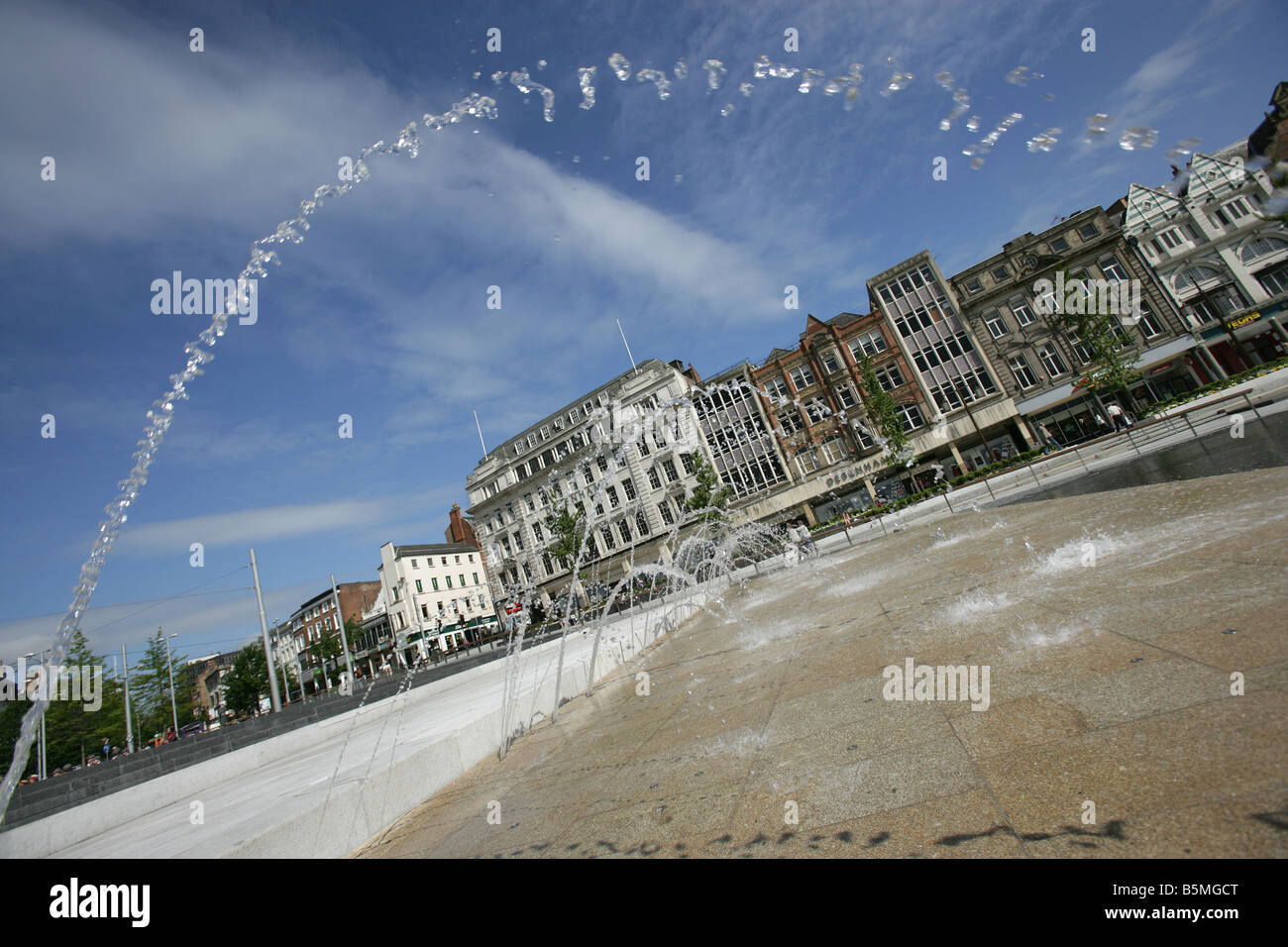 City of Nottingham, England. The Gustafson Porter redeveloped Old ...